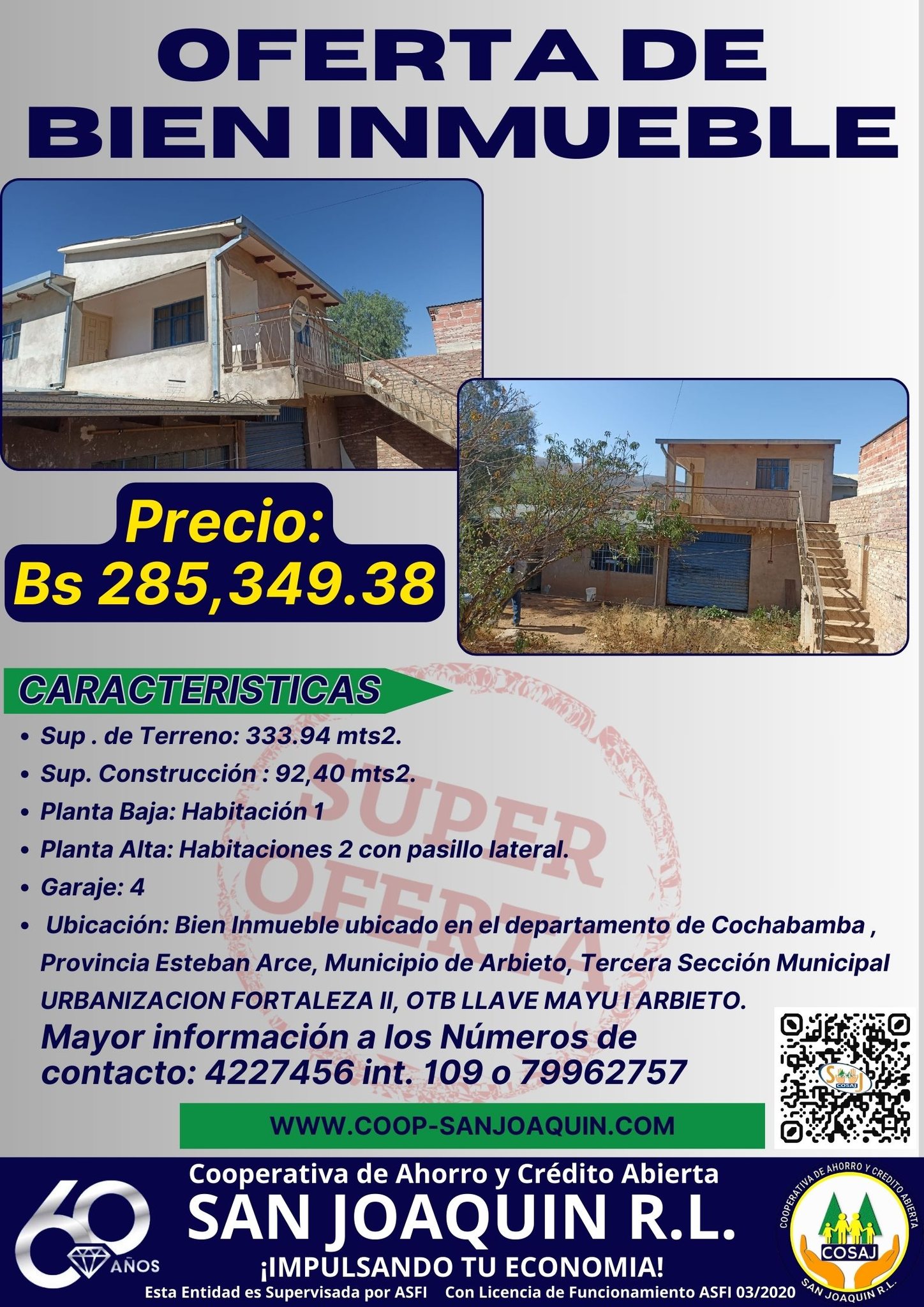 Venta de Bienes Adjudicados - Cooperativa COSAJ